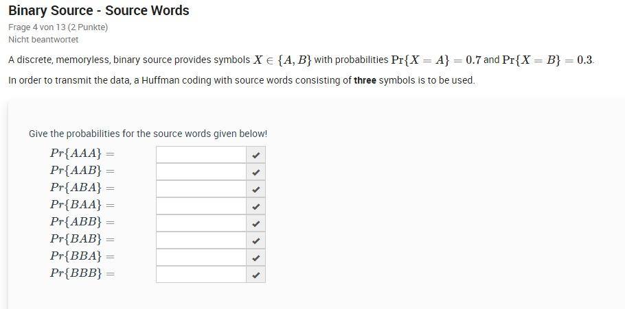 Solved Binary Source Source Words Frage 4 Von 13 2