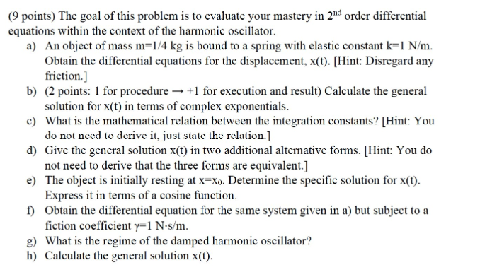 Solved (9 points) The goal of this problem is to evaluate | Chegg.com