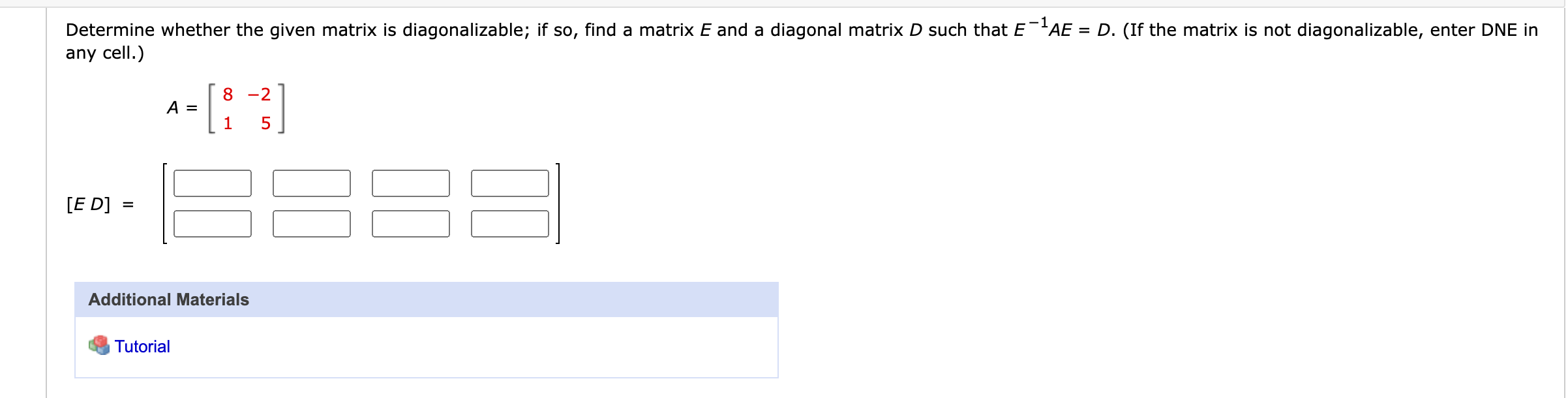 Solved Determine whether the given matrix is diagonalizable; | Chegg.com