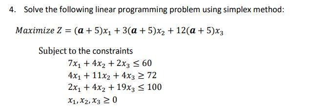 Solved Note: a=7 | Chegg.com