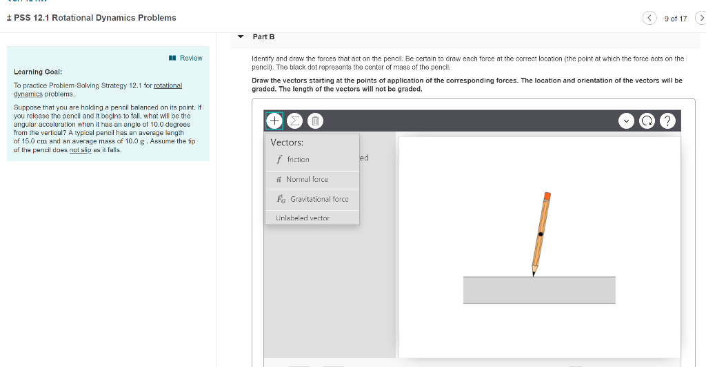 Solved t PSS 12.1 Rotational Dynamics Problems 9 of 17 > | Chegg.com
