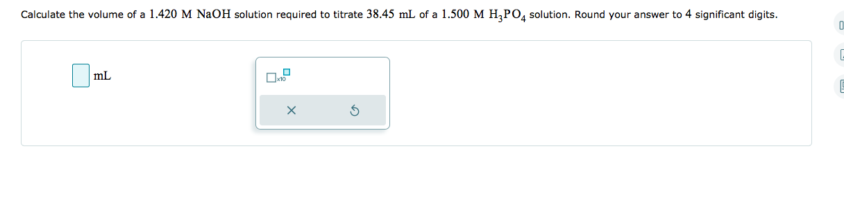 Solved Calculate the volume of a 1.420 M NaOH solution | Chegg.com