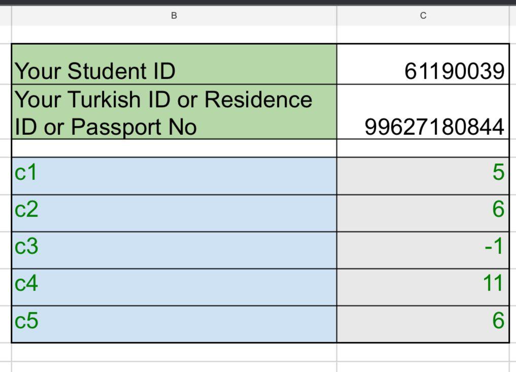 Parameters Specific To Your Submission In this | Chegg.com
