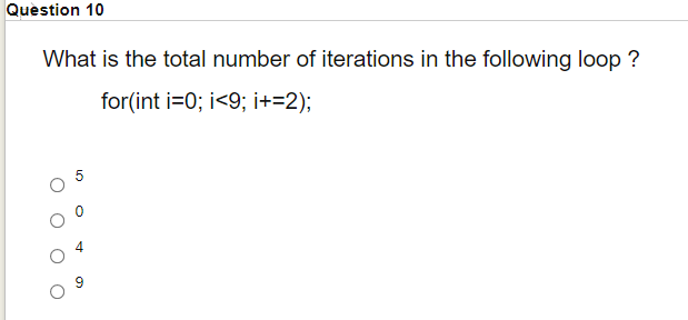 Solved Question 10 What is the total number of iterations in | Chegg.com