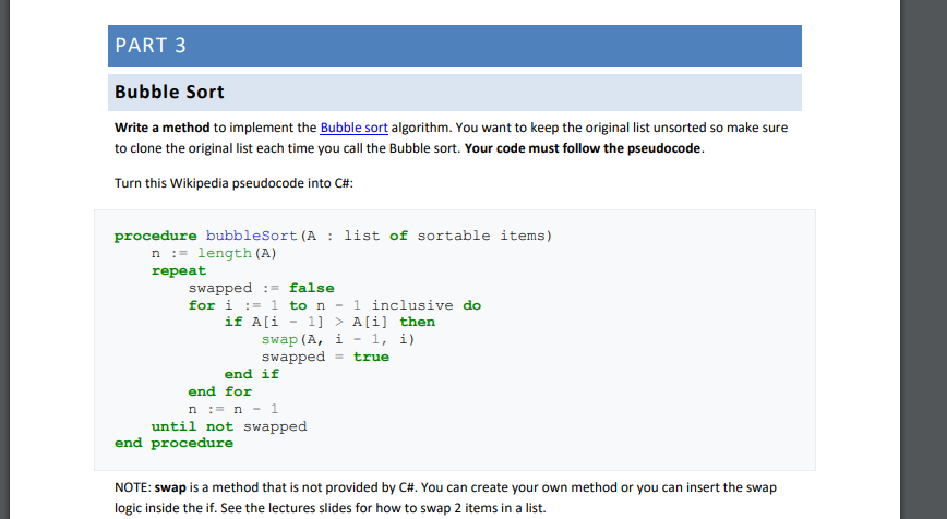 Solved This needs to be changed into C# but I can not figure | Chegg.com