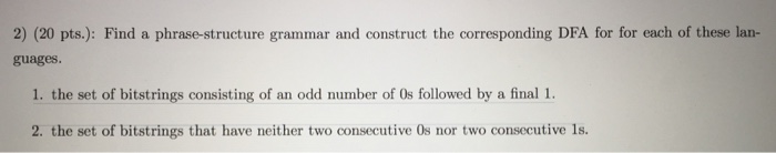 Solved Find a phrase-structure grammar and construct the | Chegg.com