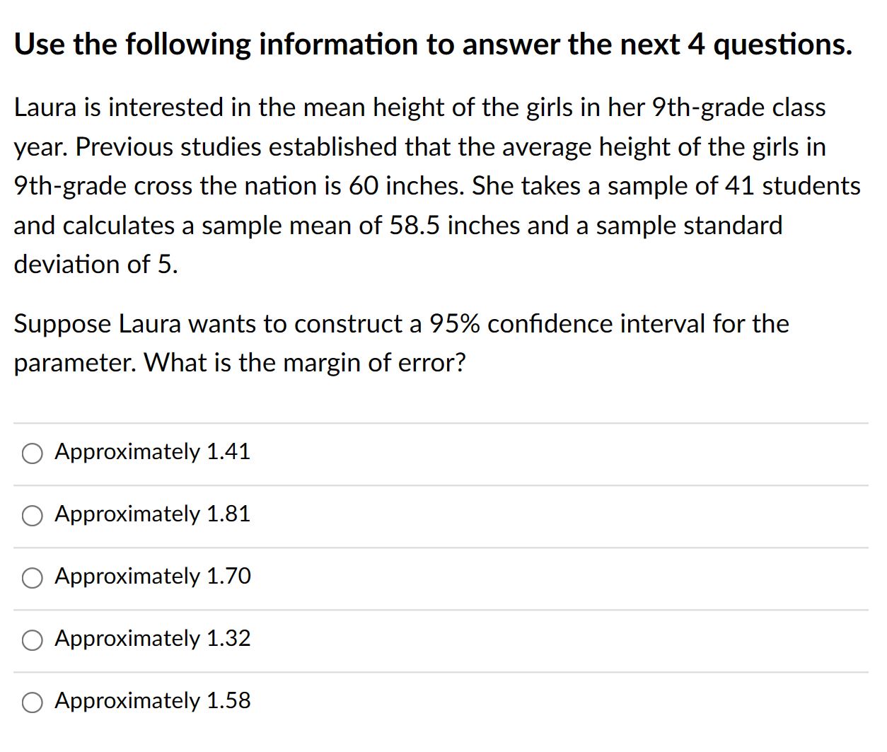 Solved Use the following information to answer the next 4 | Chegg.com