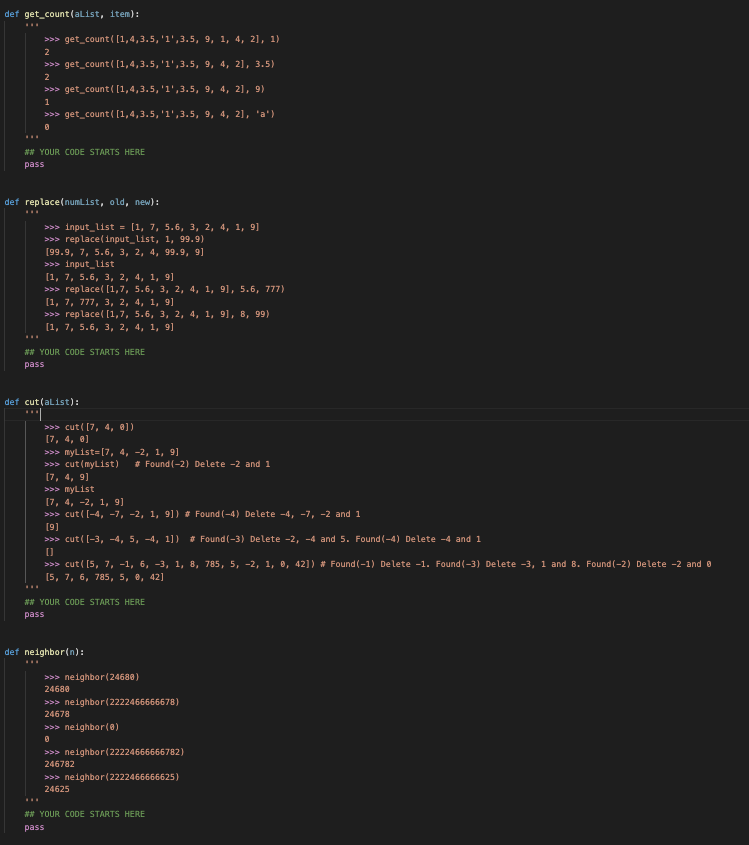 Solved Code to copy and paste: def get_count(aList, | Chegg.com