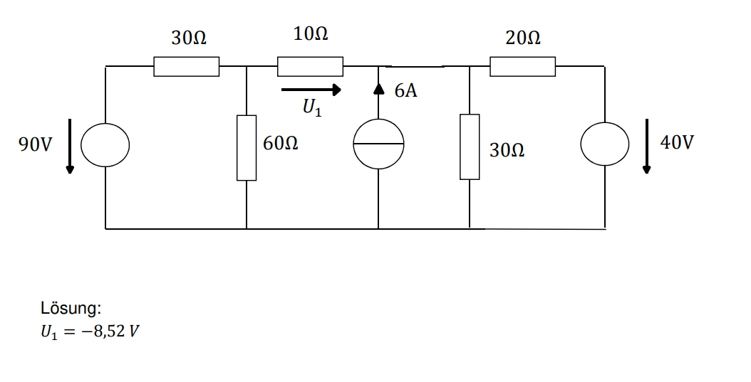 Solved U1=−8,52 V | Chegg.com