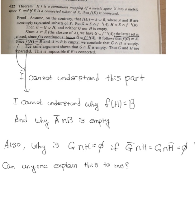 Solved If f is a continuous mapping of a metric space X into | Chegg.com