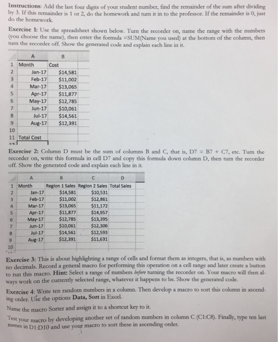 Solved Instructions: Add the last four digits of your | Chegg.com