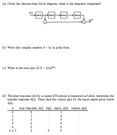Solved (a) Given the discrete-time block diagram, what is | Chegg.com
