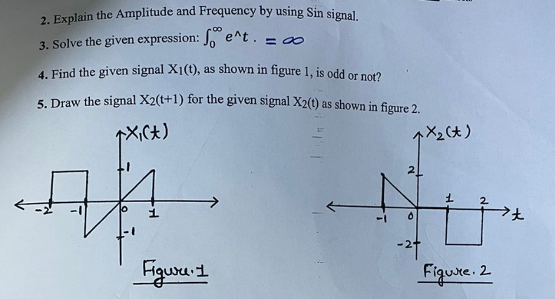 Solved 2. Explain the Amplitude and Frequency by using Sin | Chegg.com