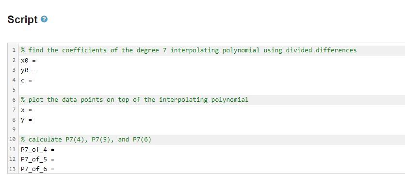 (a) Use the method of divided differences to find the | Chegg.com