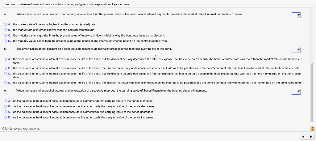 Solved Read each statement below, indicate if it is true or | Chegg.com