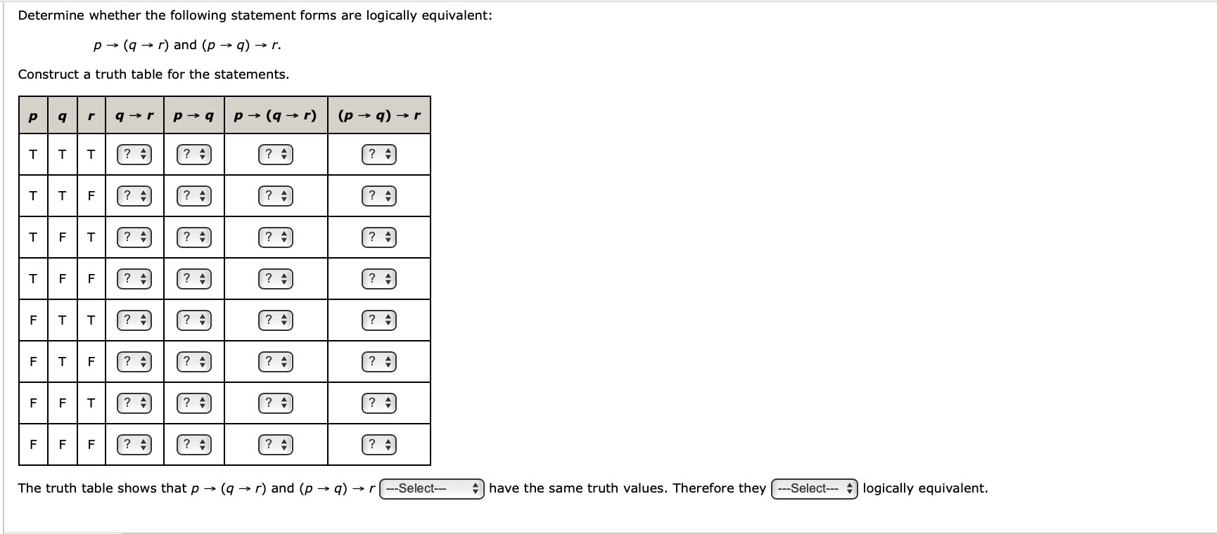 Solved Determine Whether The Following Statement Forms Are 