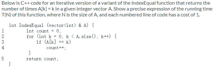 Solved HAWNE Below is C++ code for an iterative version of a | Chegg.com