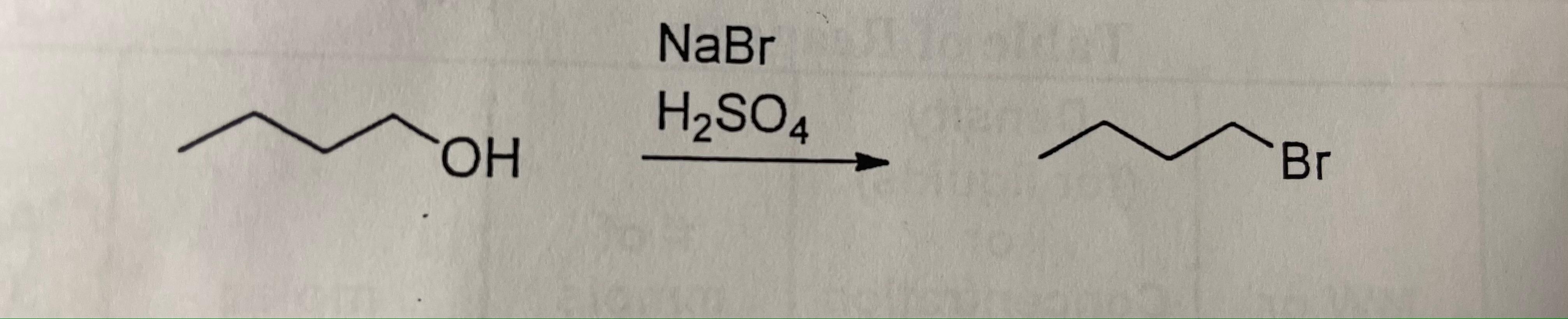Solved NaBr H2SO4 OH Br | Chegg.com