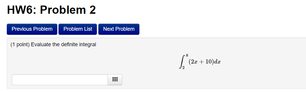 Solved HW6: Problem 2 Previous Problem Problem List Next | Chegg.com