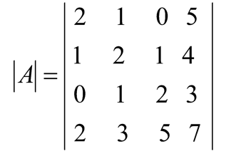 Solved 2 1 1 0 5 1 2 1 4 | 4 = = 01 2 3 2 3 5 7 | Chegg.com