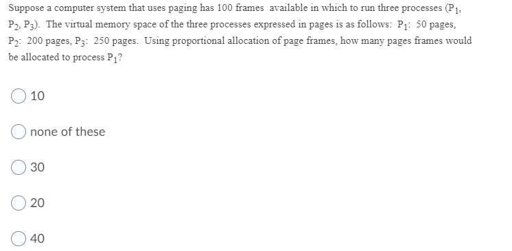 Solved Suppose a computer system that uses paging has 100 | Chegg.com