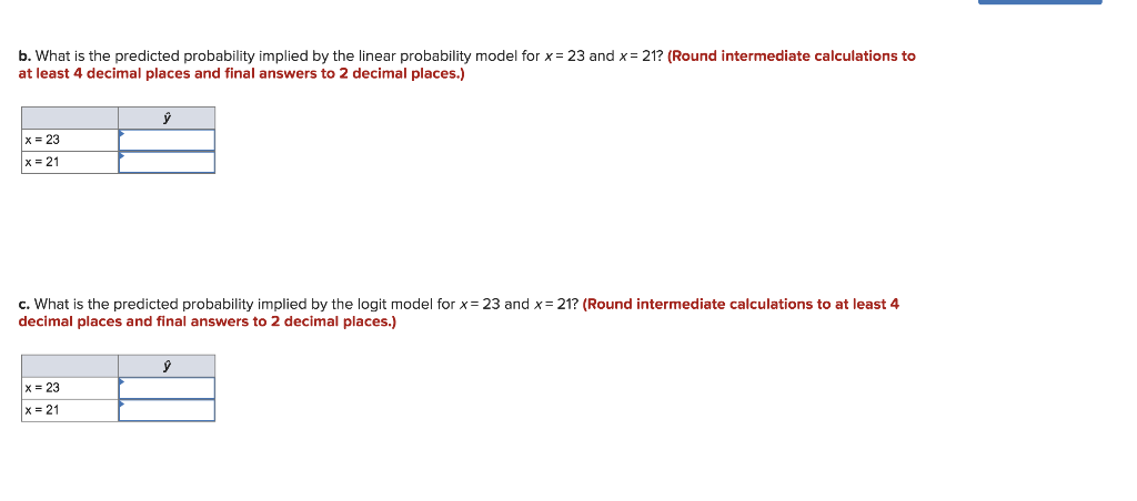 Solved Consider a binary response variable y and an | Chegg.com