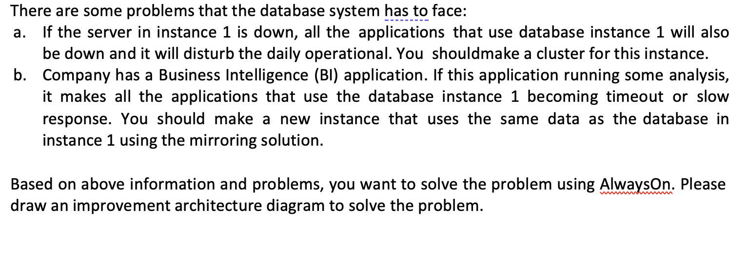 Solved You are working as a database engineer in a company. | Chegg.com