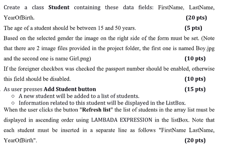 Solved 1. Create the below Windows form application that | Chegg.com