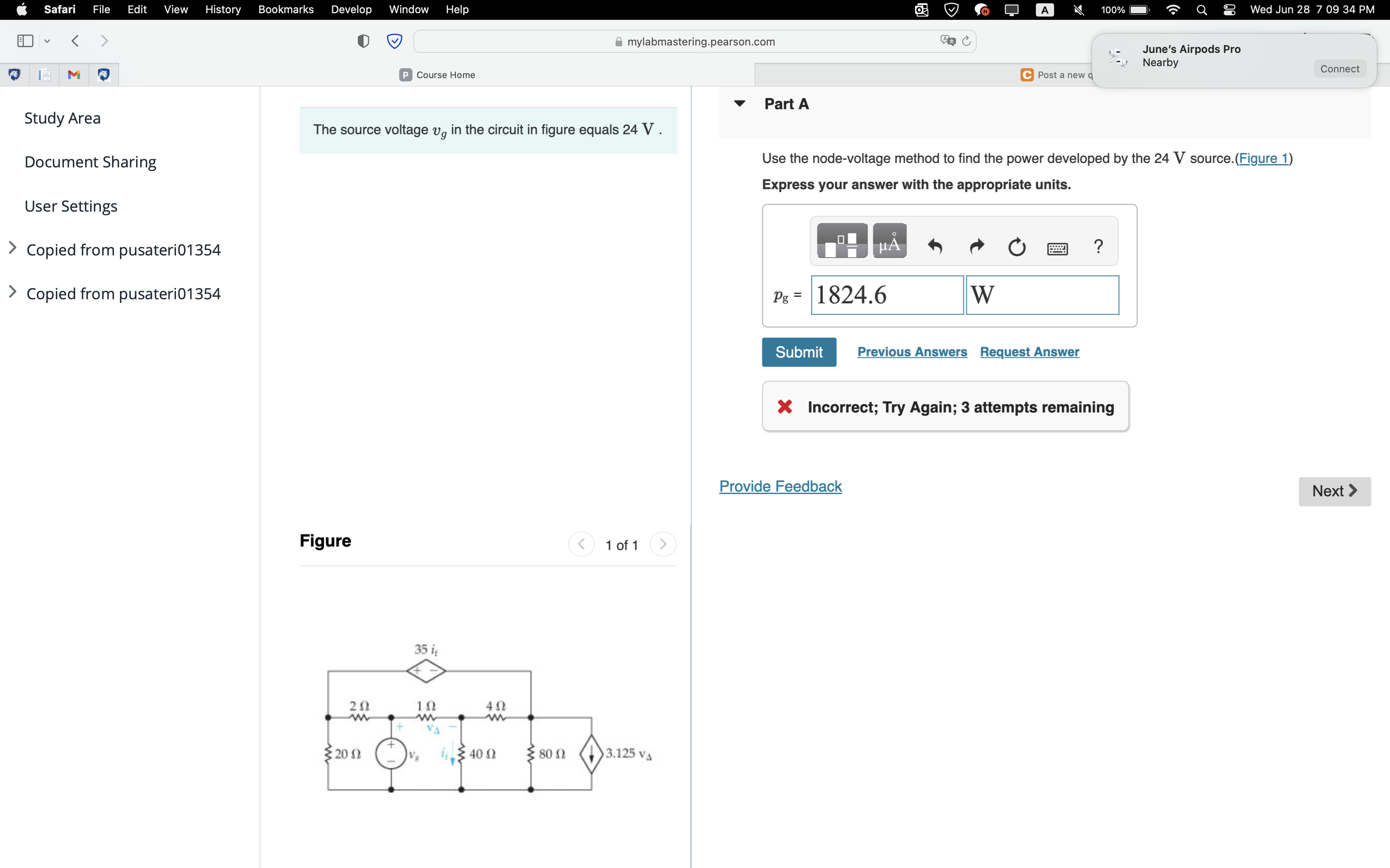 Solved Study Area Document Sharing User Settings Copied from | Chegg.com