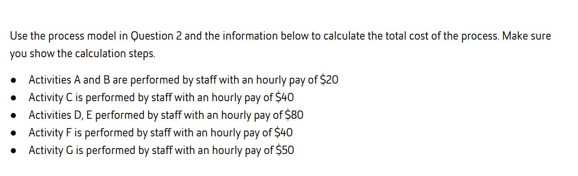 Solved Use the process model in Question 2 and the | Chegg.com