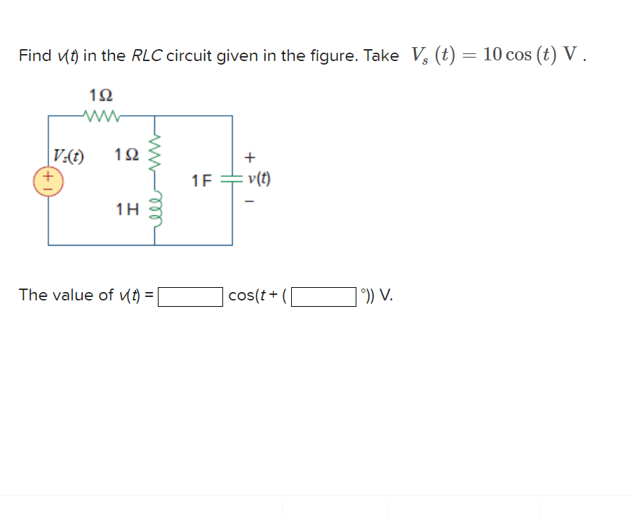 Solved In the given circuit, find i↺(t) when ω=2rad/s. The | Chegg.com