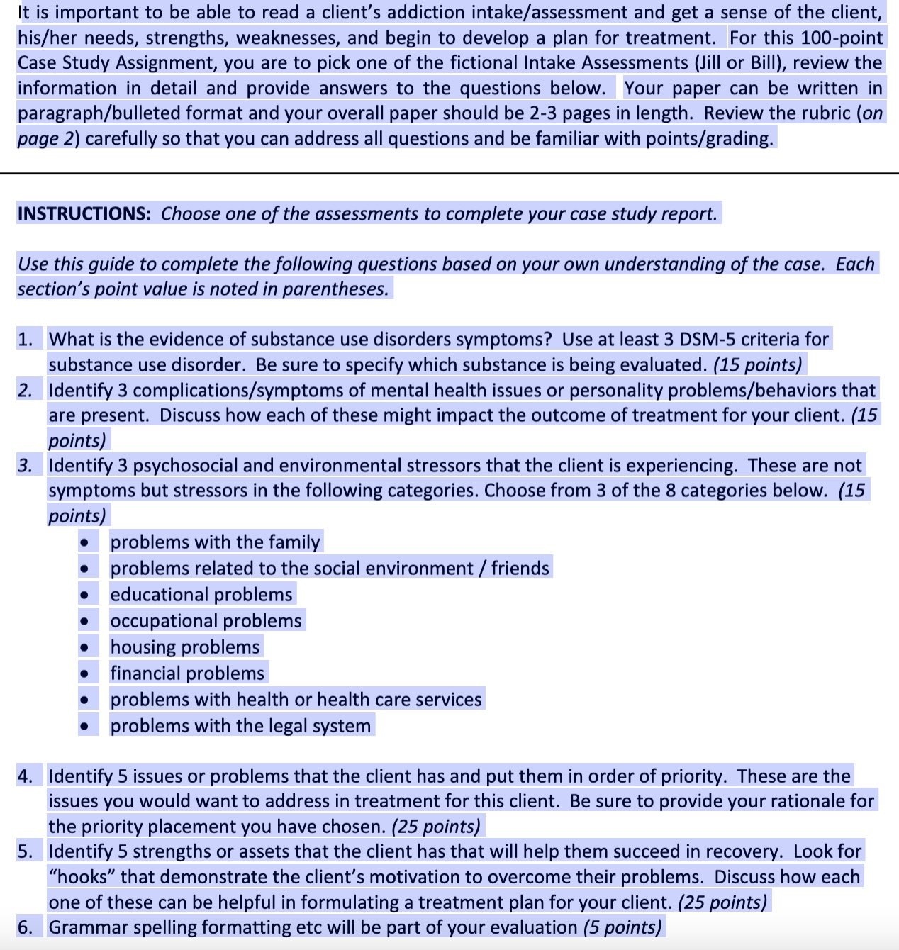 Solved It is important to be able to read a client's | Chegg.com