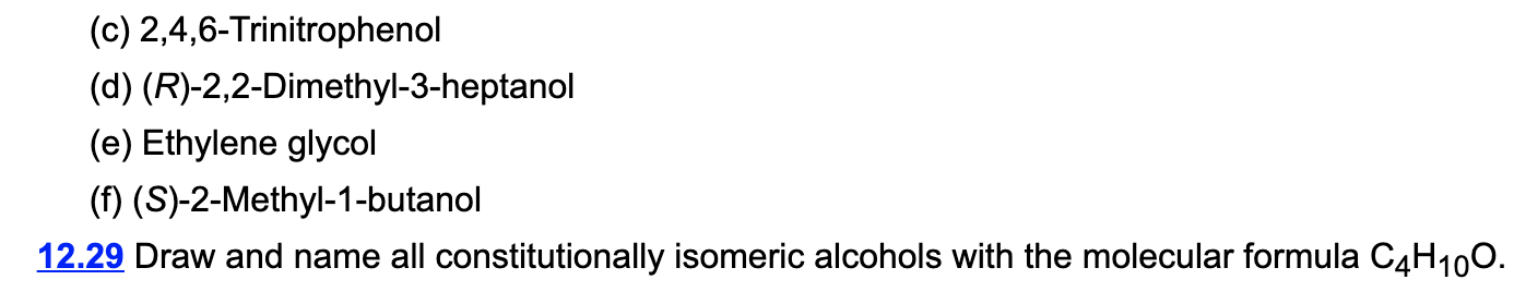 Solved 12.27 Assign an IUPAC name for each of the following | Chegg.com