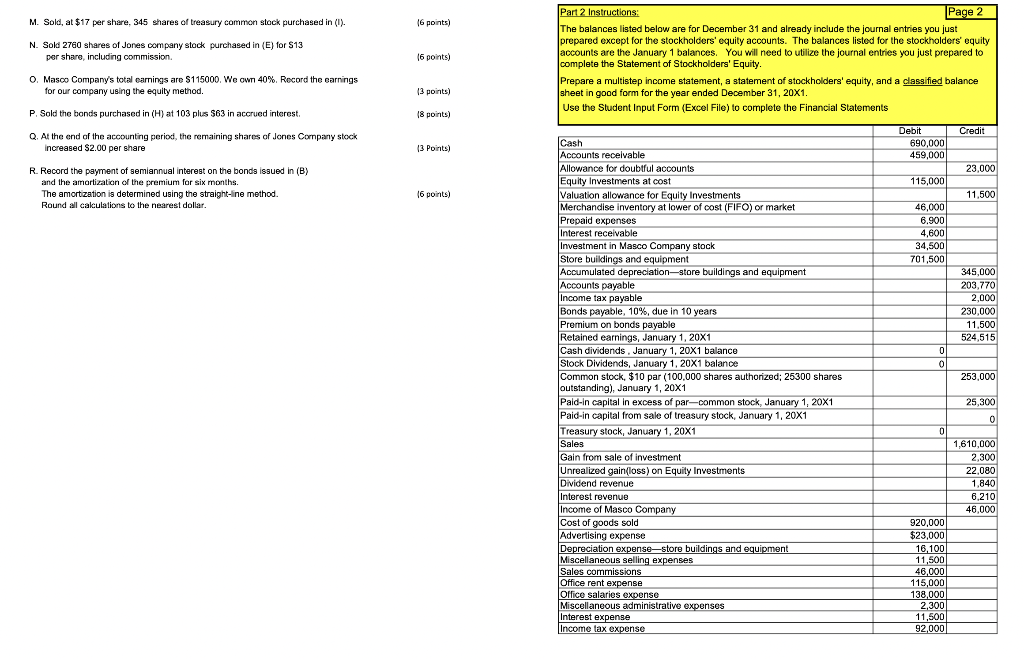 Solved Part 1 Instructions: Record the following journal | Chegg.com