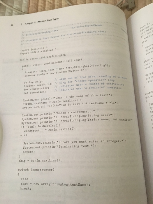 Solved hapeer: Abstract Data Types 96 by Dale/Joyce/Weema | Chegg.com