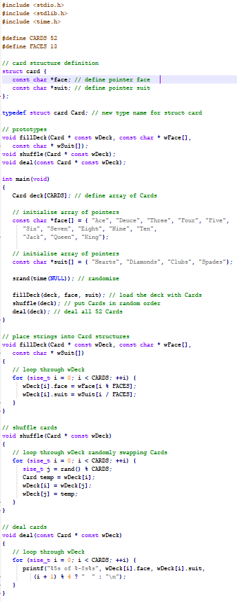 #include #include #include #define CARDS 52 | Chegg.com