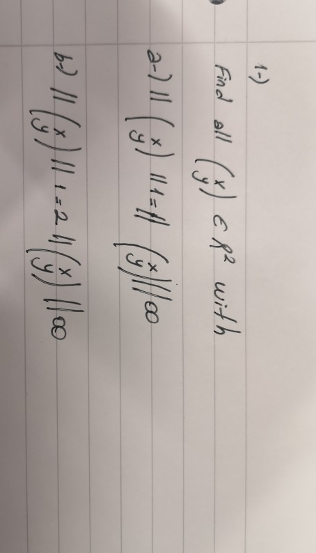 Solved 1-) Find all (x) ER? with 00 2. | Chegg.com