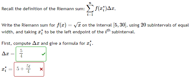 Solved Recall the definition of the Riemann sum: | Chegg.com