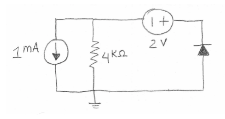 Solved In the circuit below, determine the current ID and | Chegg.com