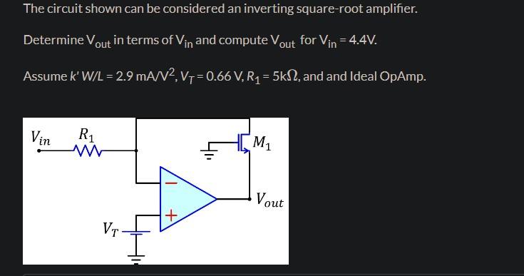 Solved The circuit shown can be considered an inverting | Chegg.com