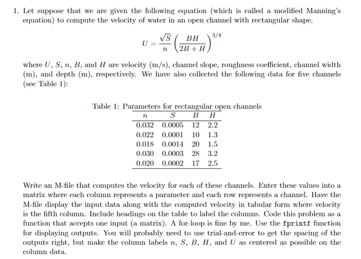 Solved 1. Let suppose that we are given the following | Chegg.com