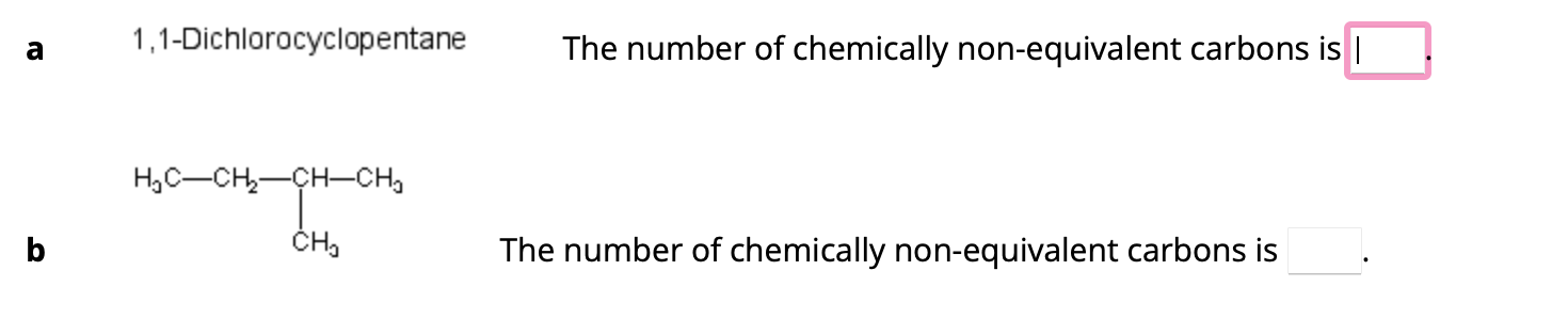 Solved How many kinds of chemically non-equivalent carbons | Chegg.com
