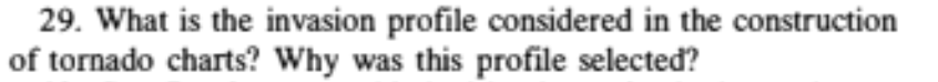 Solved 29. What is the invasion profile considered in the | Chegg.com