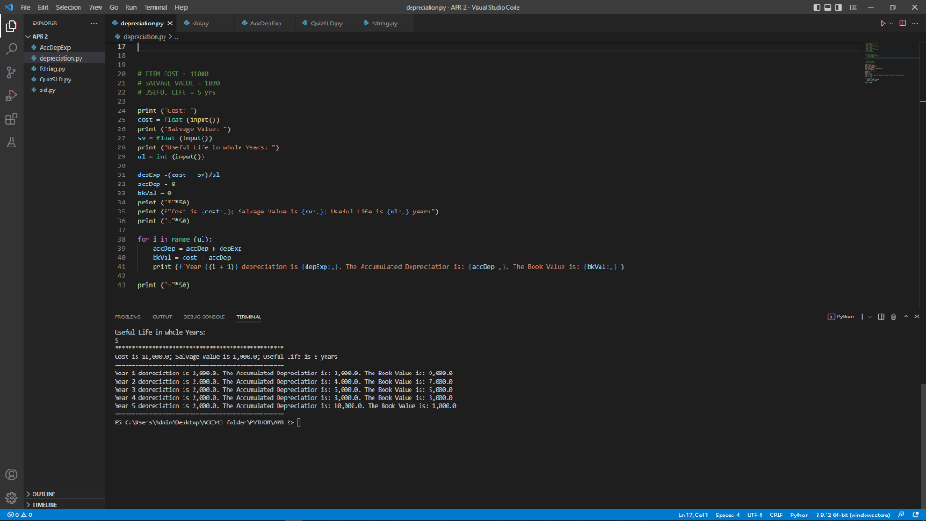 Solved BASIC PYTHON PROGRAMING how do I get rid of the | Chegg.com