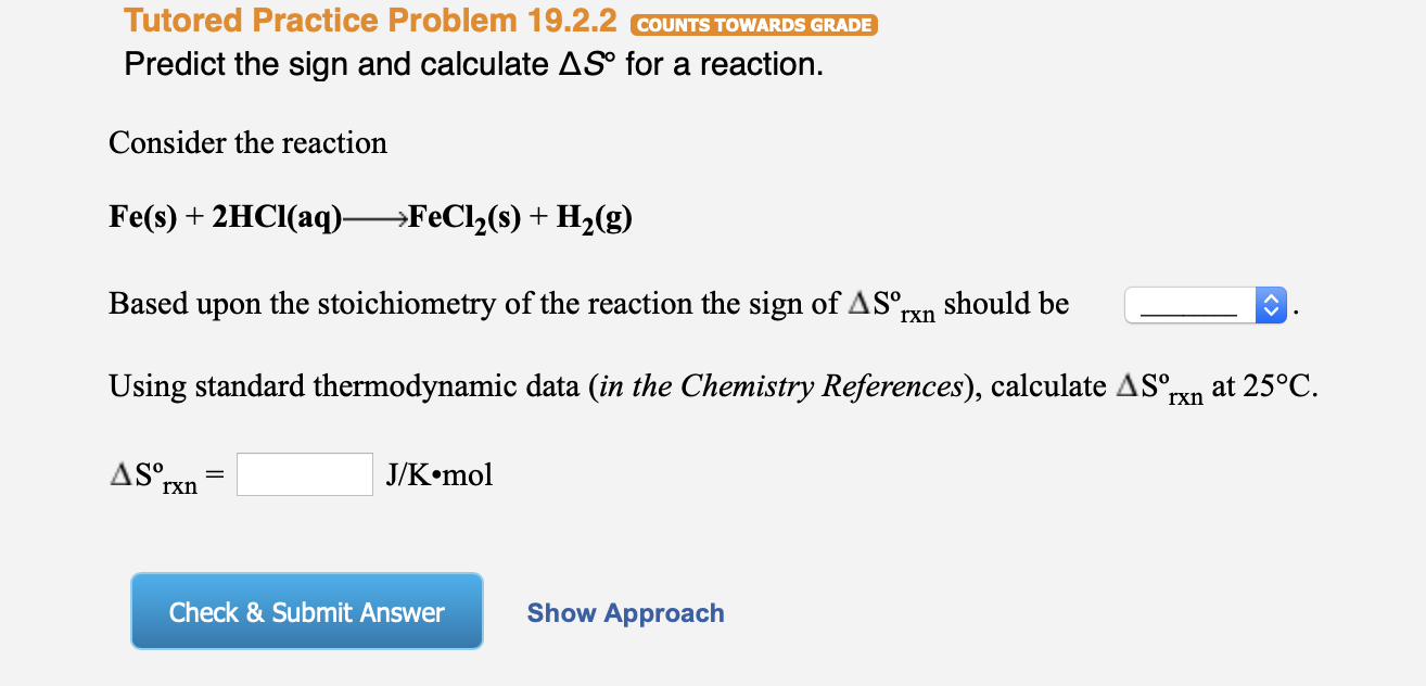 Solved Tutored Practice Problem 19.2.2 COUNTS TOWARDS GRADE | Chegg.com