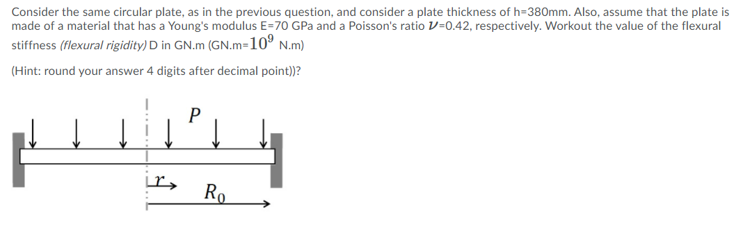 Solved Consider the same circular plate, as in the previous | Chegg.com
