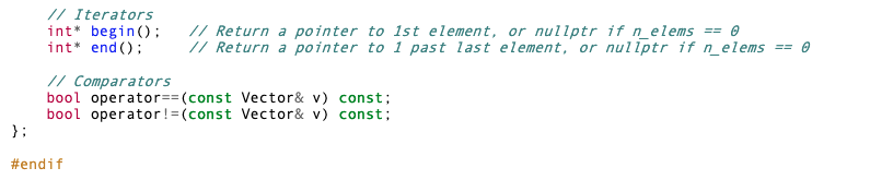 Solved Project 4 — Vector of int Background You have been | Chegg.com