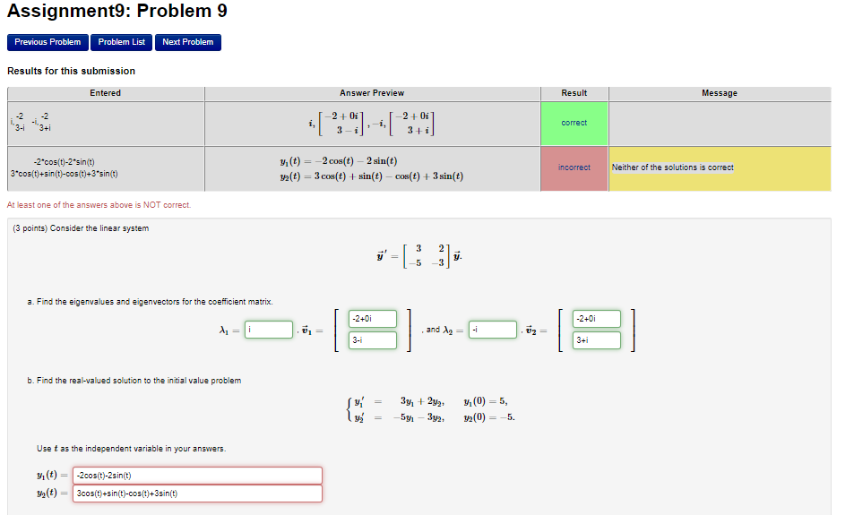 Solved Assignment9: Problem 9 Previous Problem Problem List | Chegg.com