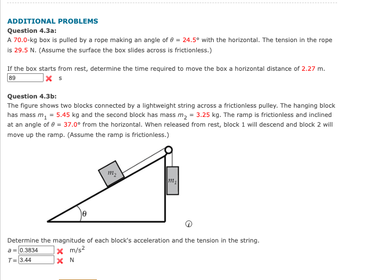Solved ADDITIONAL PROBLEMS Question 4.3a: A 70.0−kg box is | Chegg.com