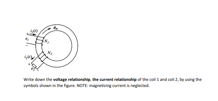 Solved Write down the voltage relationship, the current | Chegg.com